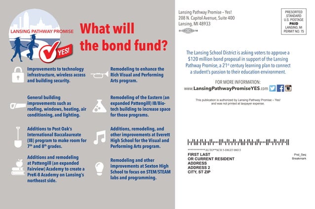 Lansing Pathway Absentee Voter Postcard Proof | PDF