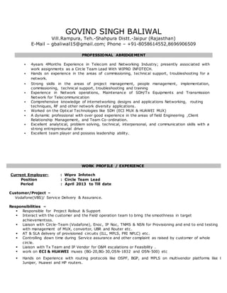 Govind resume | PDF