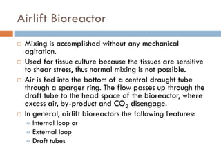 Types of bioreactors new | PDF