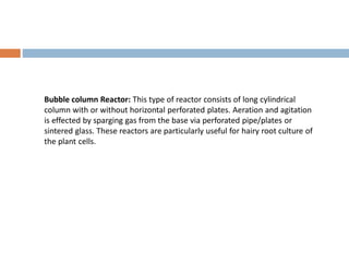 Types of bioreactors new | PDF