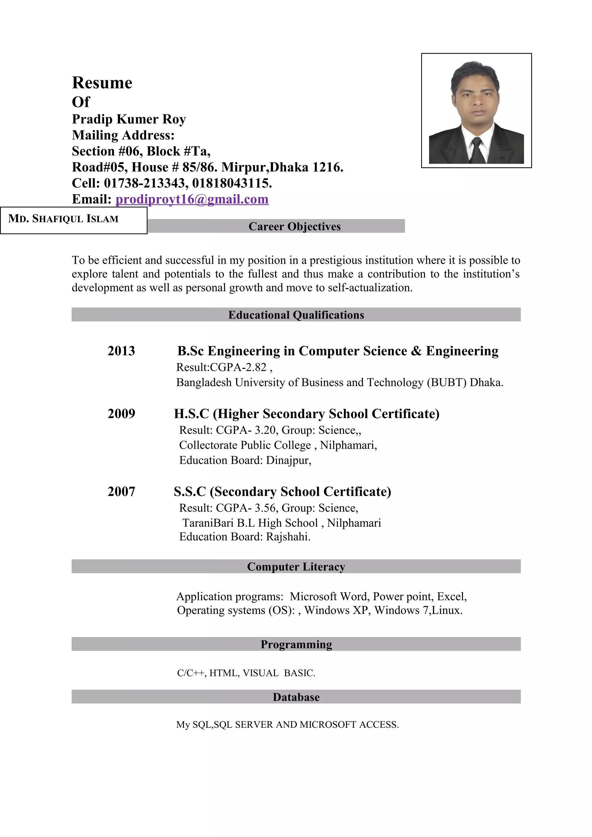 prodip kumar roy | DOC