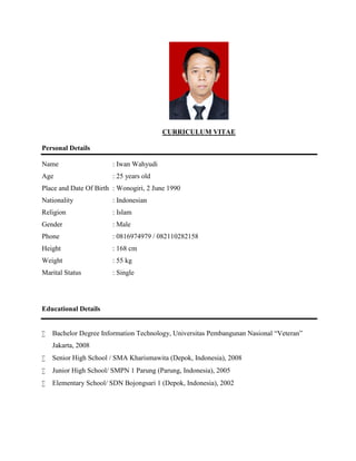 Curriculum Vitae | PDF