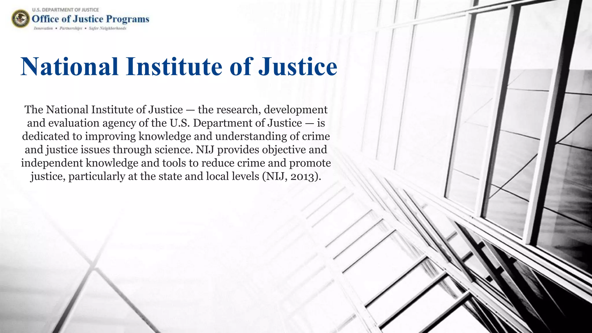 National Institute of Justice | PPT