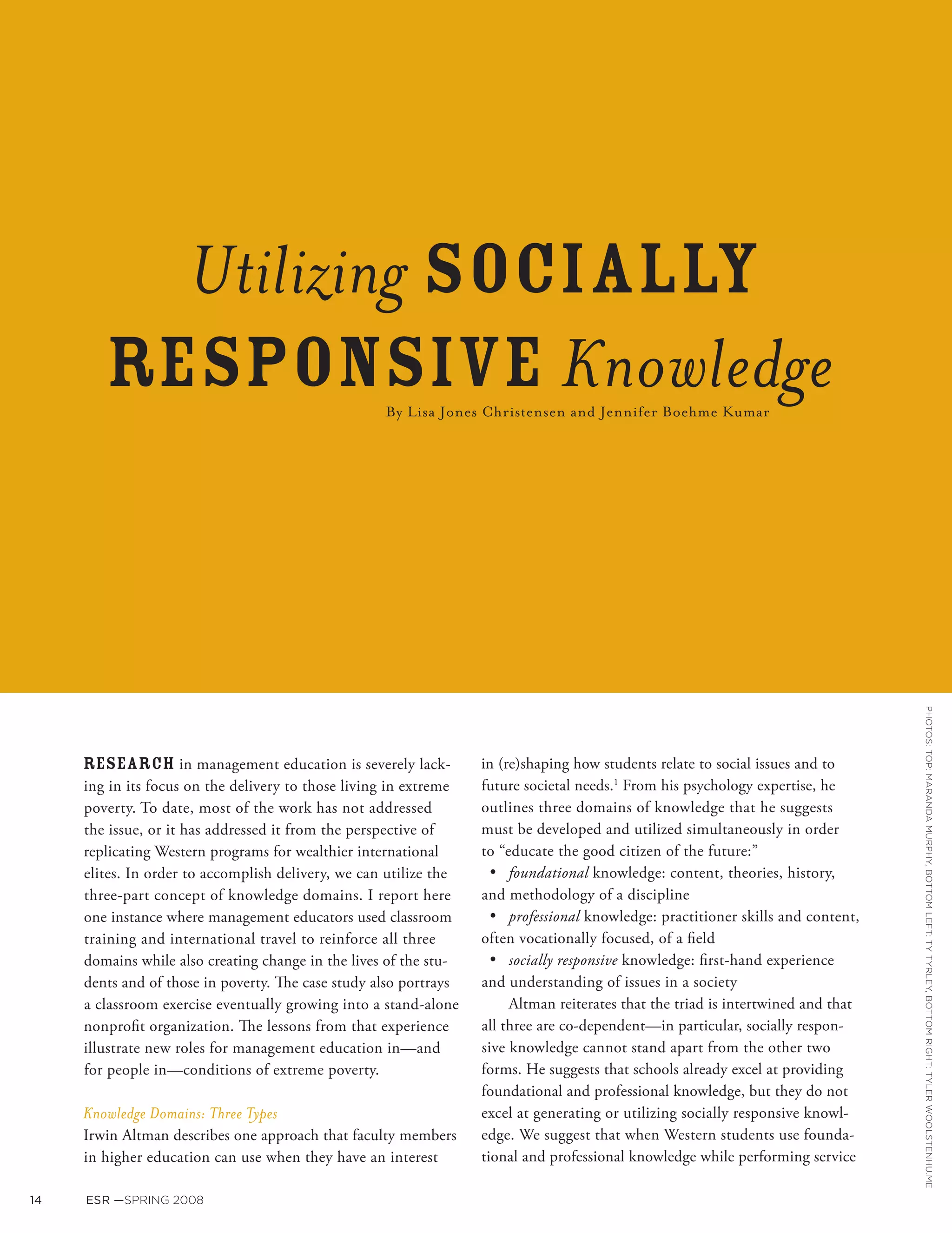 Utilizing Socially Responsive Knowledge | PDF