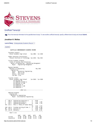 UnofficialTranscriptUndergraduate_2.26.16