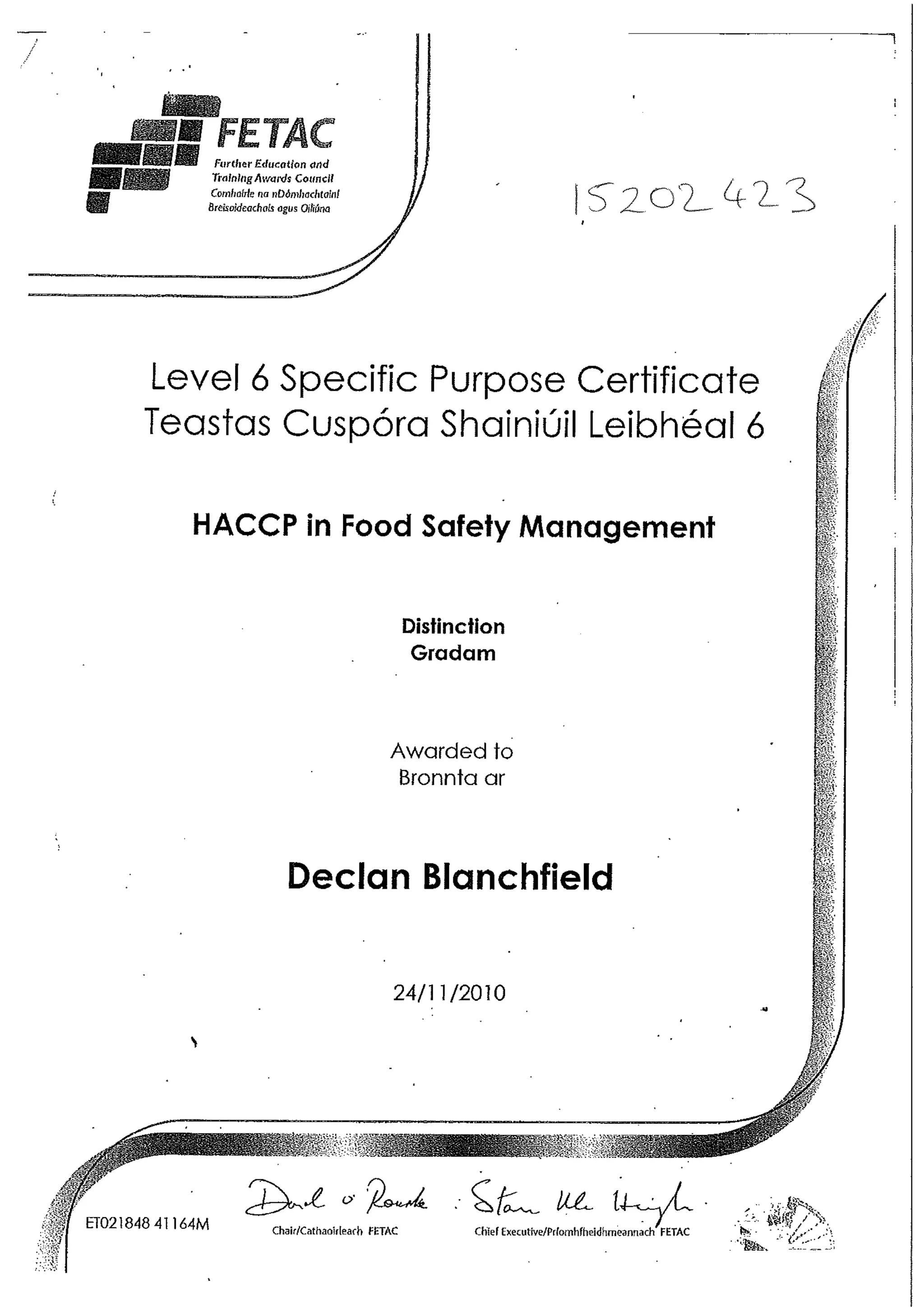 HACCP Level 6 | PDF