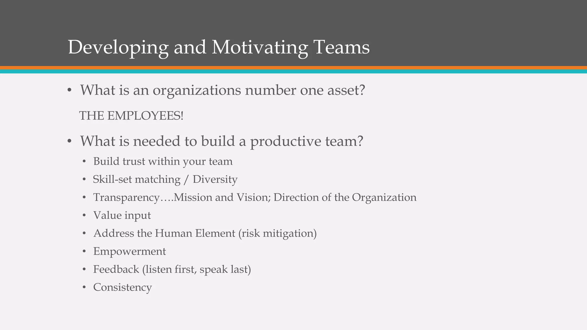 Leadership_Development_Motivating the Team | PPT