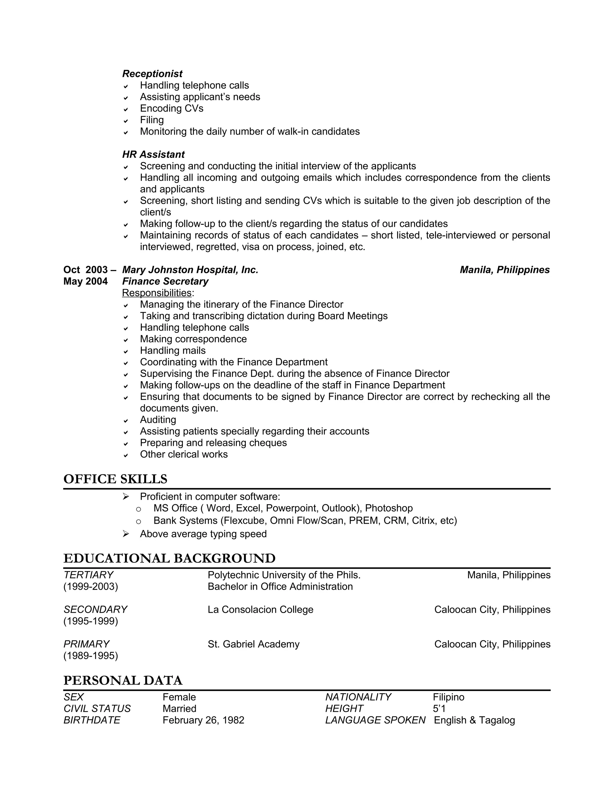 SHANA MANZA CV | DOC
