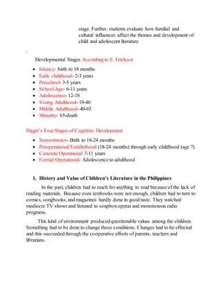 A84 ( children and adolescent literature ) 3 yr | DOCX