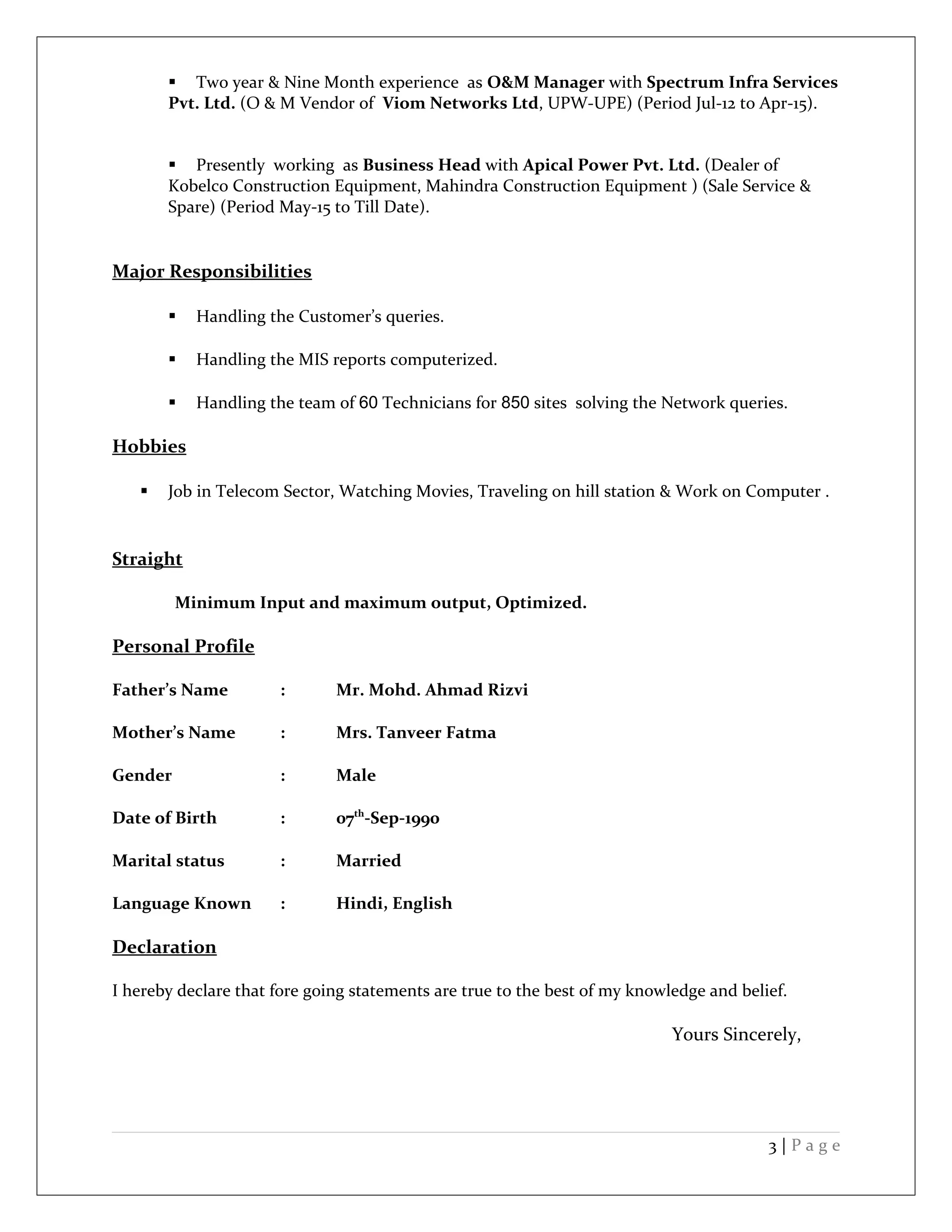 CURRICULUM VITAE Asif | DOC