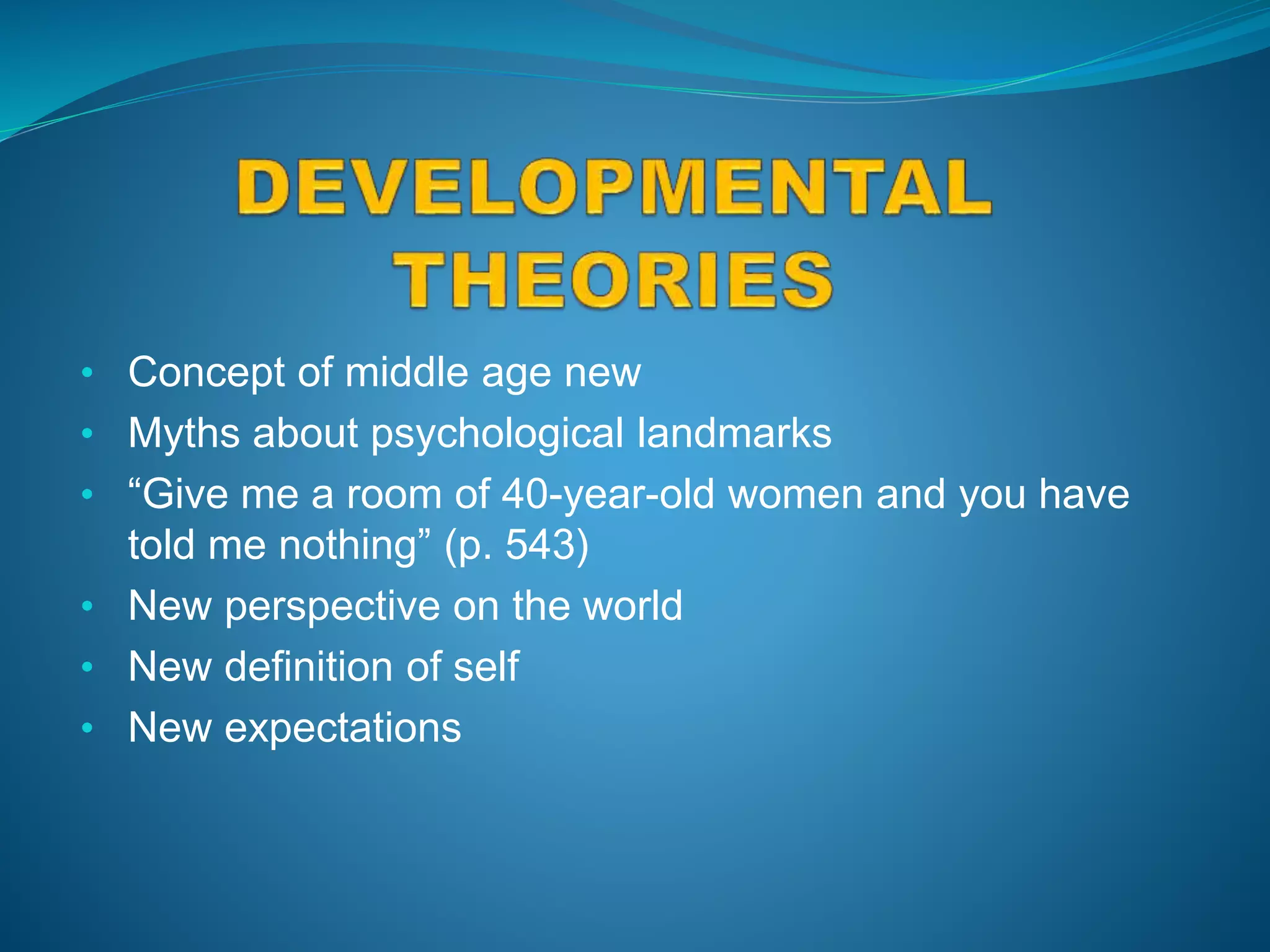 MIDDLE ADULTHOOD | PPTX