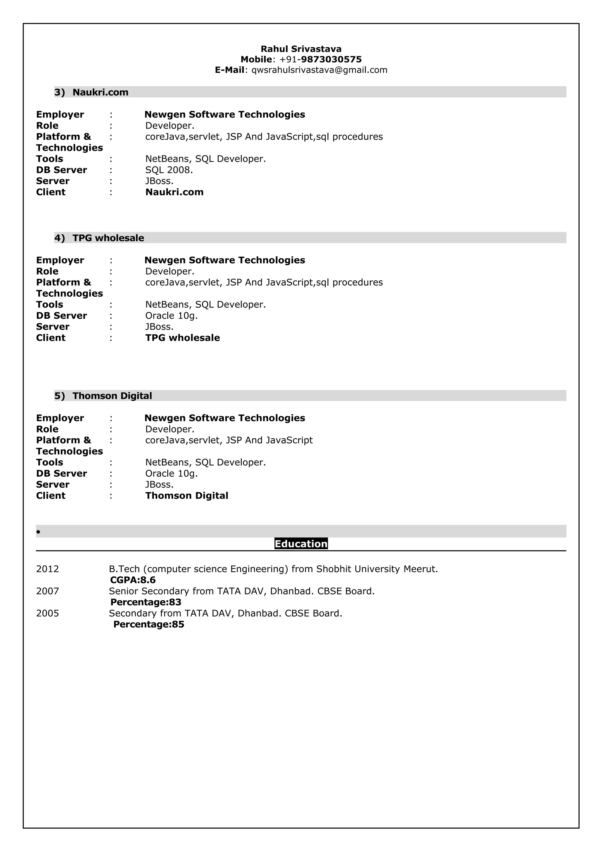 Resume | PDF