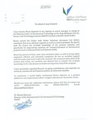 Reference letter Saudi - KACST | PDF