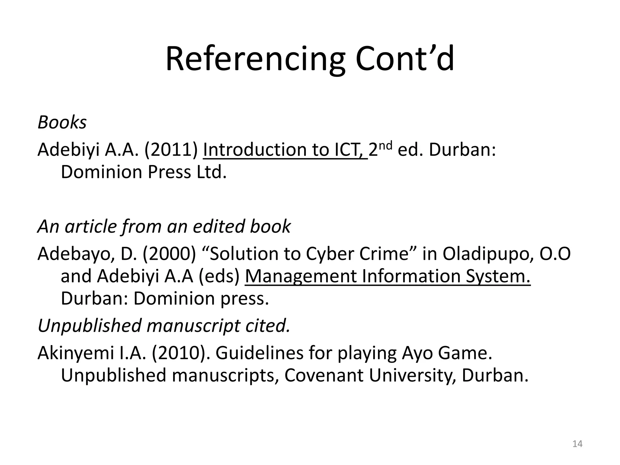 Citation_Referencing | PPTX