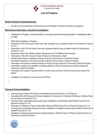 STEP UP ENGINEERING SERVICES PROFILE | PDF