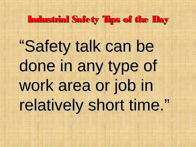 Industrial Safety | PPT