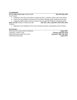 Résumé Nicholas Kim | PDF