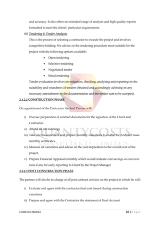 Quantycosts consultants Profile | PDF
