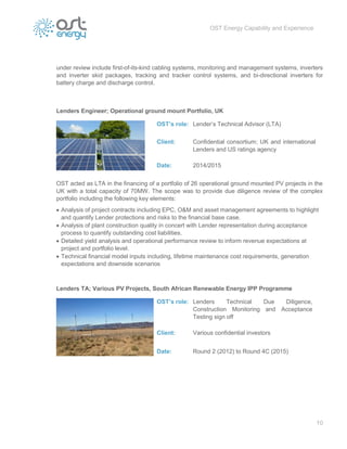 OST Energy - Global Services | PDF