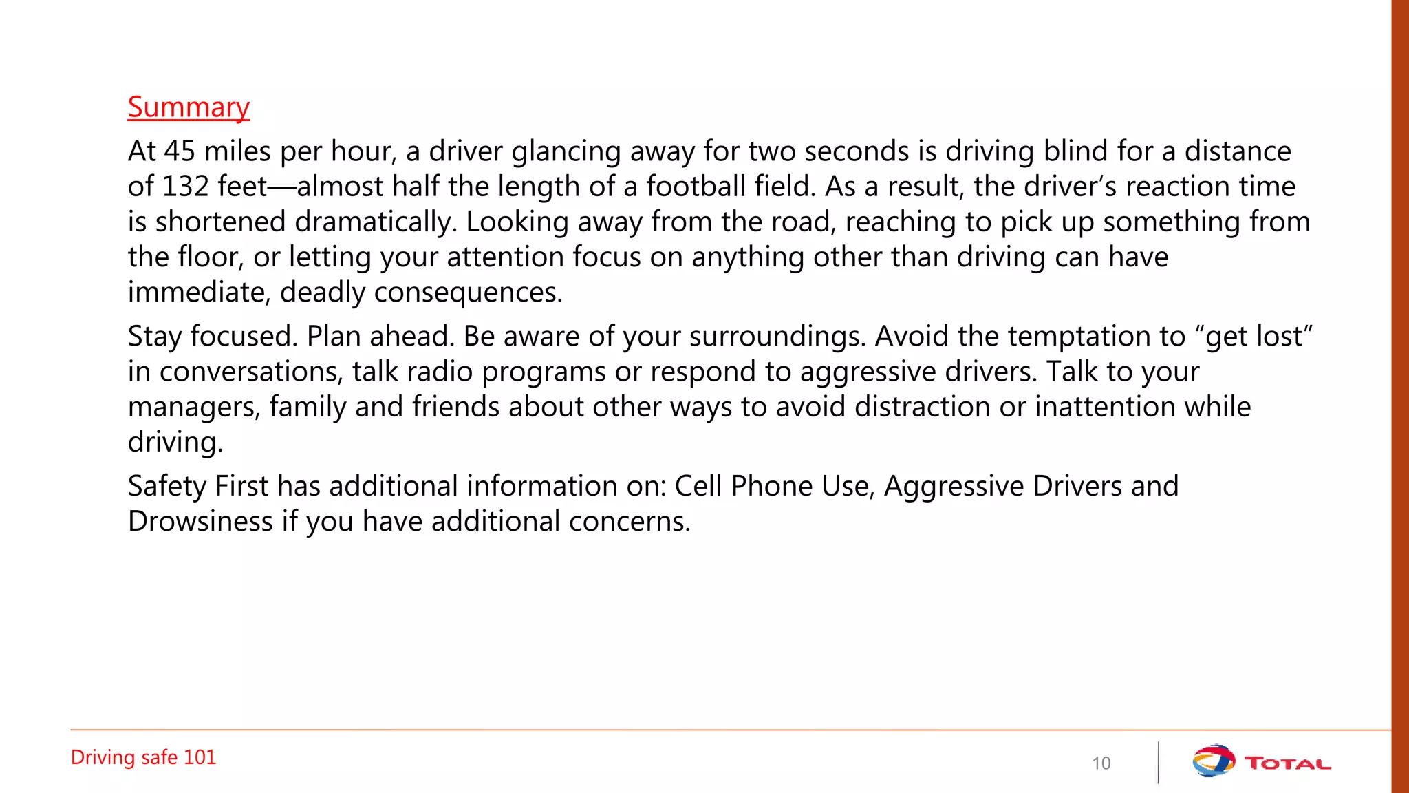 Driving safe 101.pptx(print) | PPTX