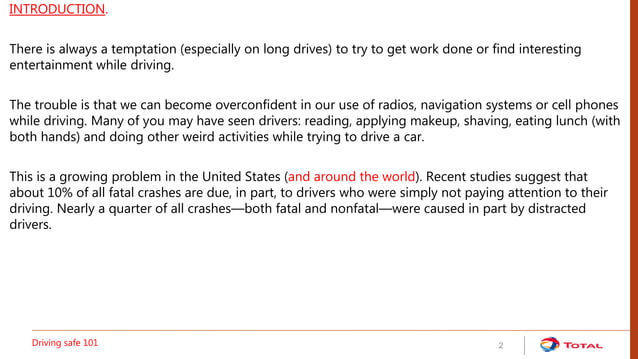 Driving safe 101.pptx(print) | PPTX