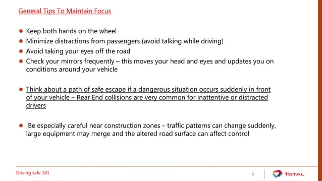 Driving safe 101.pptx(print) | PPTX