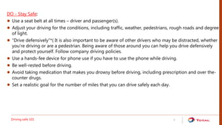 Driving safe 101.pptx(print) | PPTX
