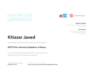 Certificate edX | PPT