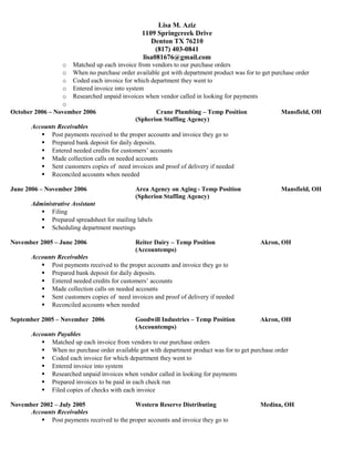Resume 2015 | PDF