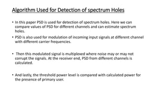 Cognitive Radio Spectrum Sensing 1586 ppt | PPTX