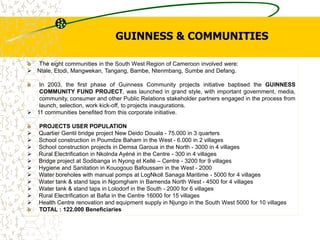 JYC GUINNESS AND COMMUNITIES PRSENTATION 2 | PDF