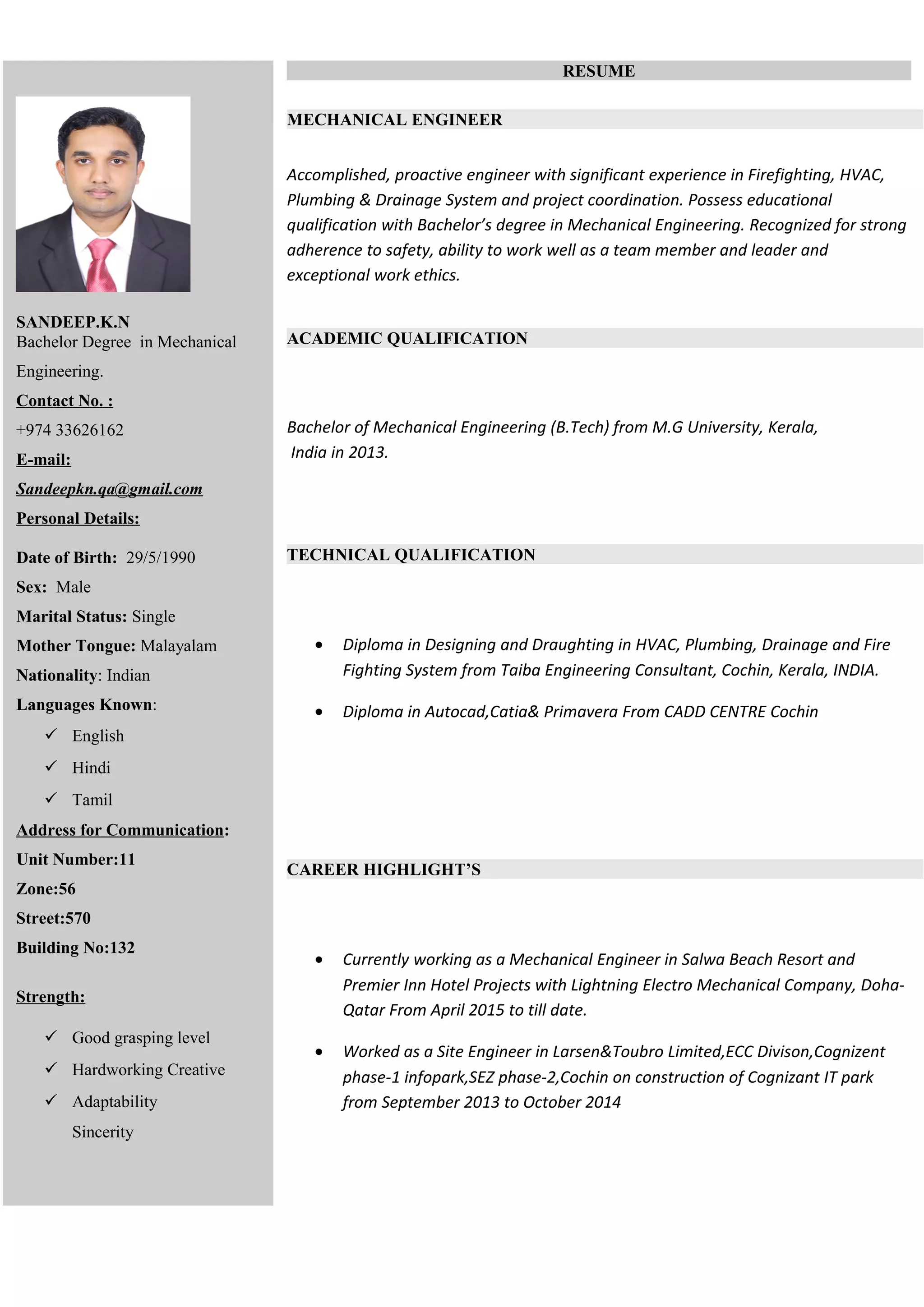 Sandeep RESUME new | PDF