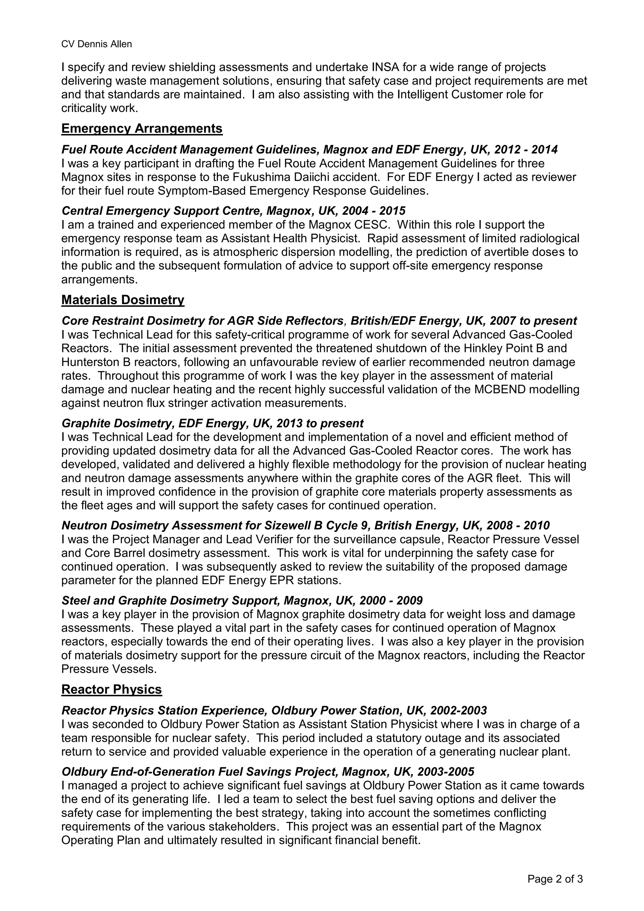 Dennis_Allen_External-CV_January2016 | PDF