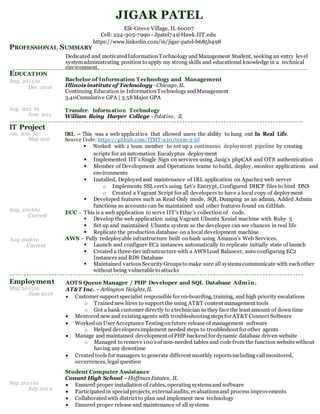 Jigar-Patel-Resume | PDF