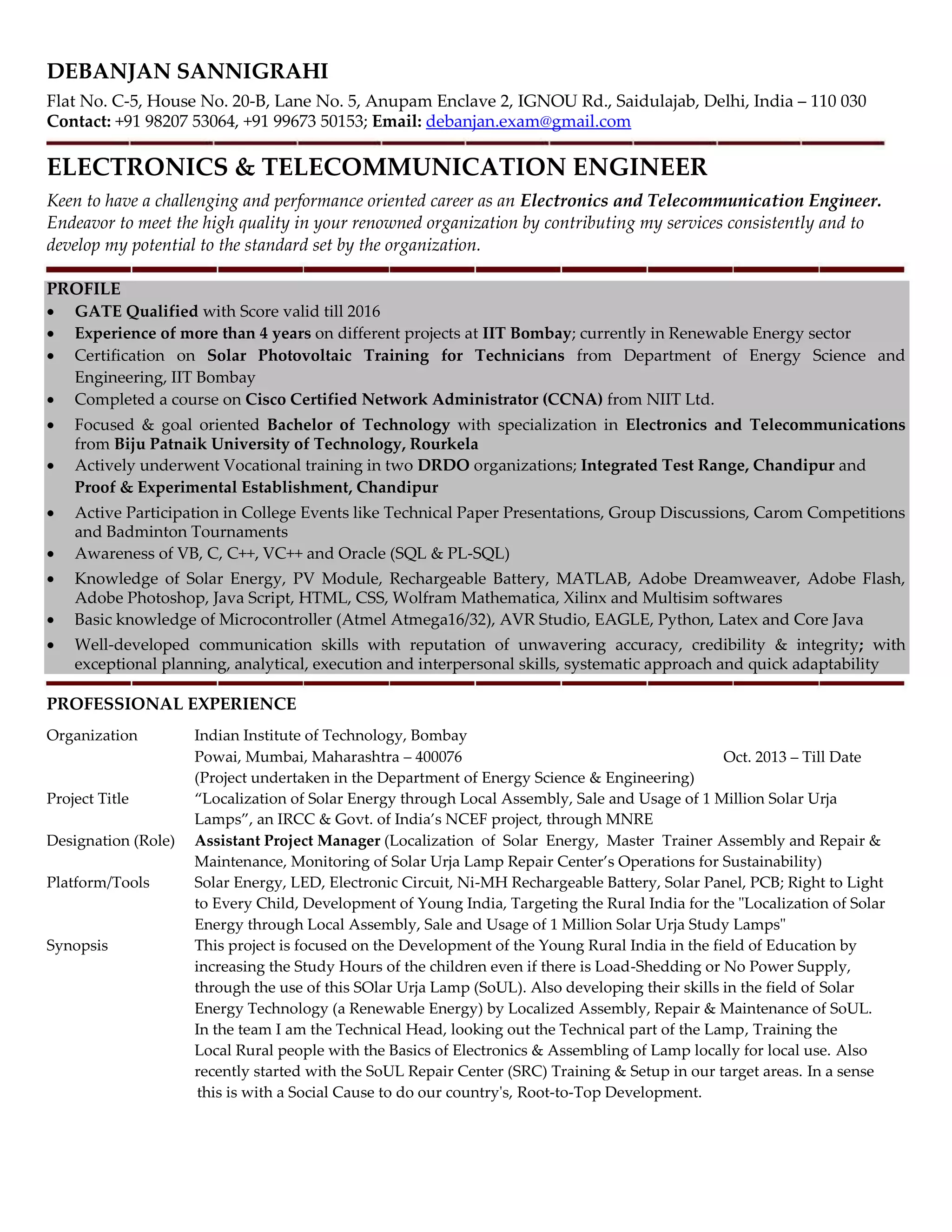 DebanjanSannigrahi_Resume-UPDATED_2016 | PDF