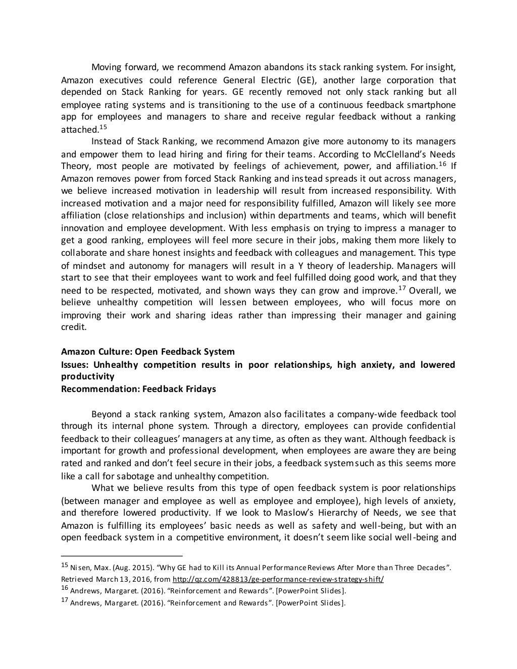 FINAL AMAZON MEMO FINAL AMAZON MEMO
