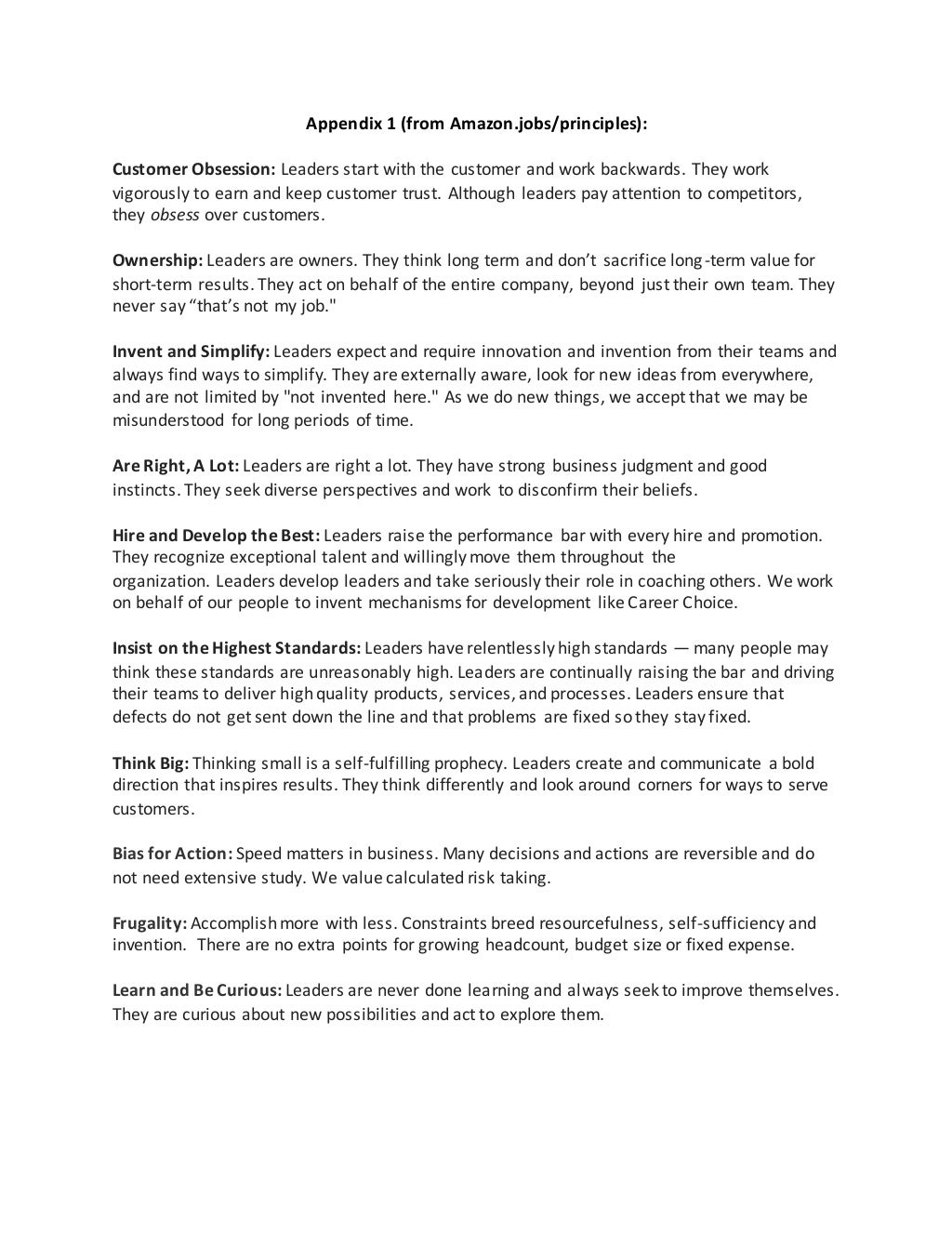 FINAL AMAZON MEMO FINAL AMAZON MEMO
