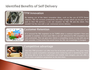Benefits of F&S Self-Delivery | PPT