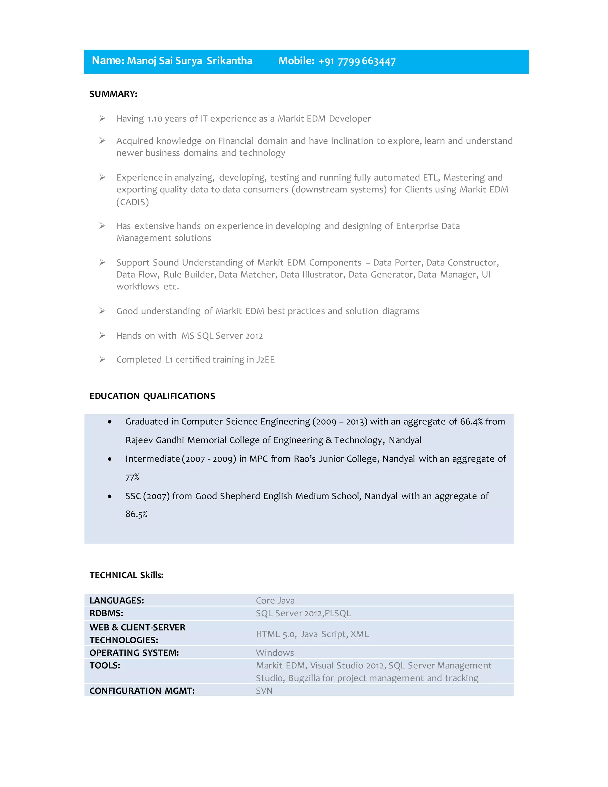 Resume_ManojSrikanta | DOCX