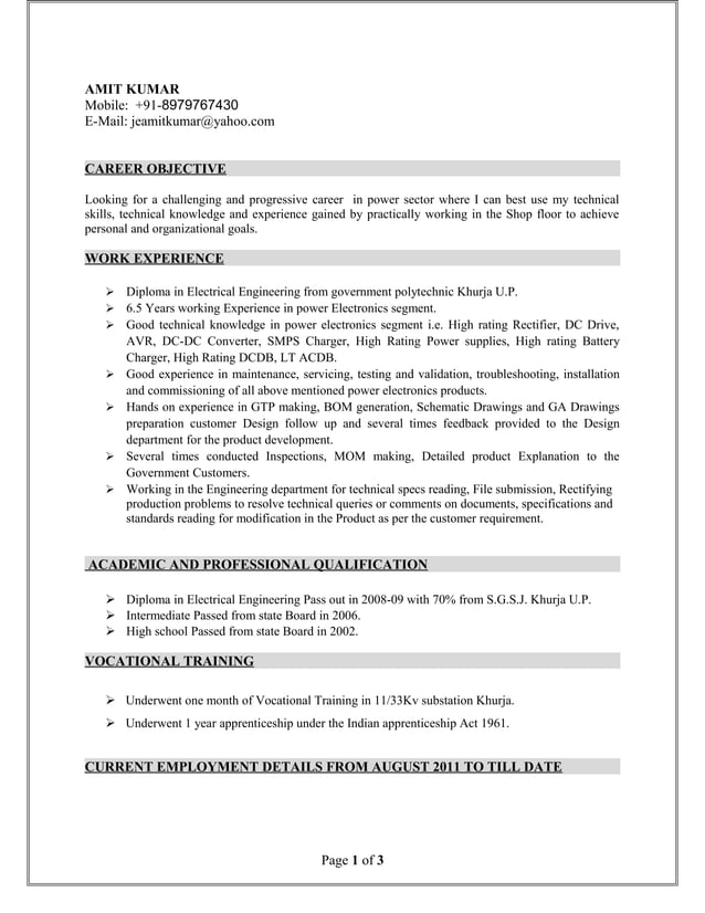 Resume | PDF