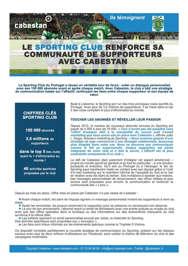 Cas_client_Sporting | PDF