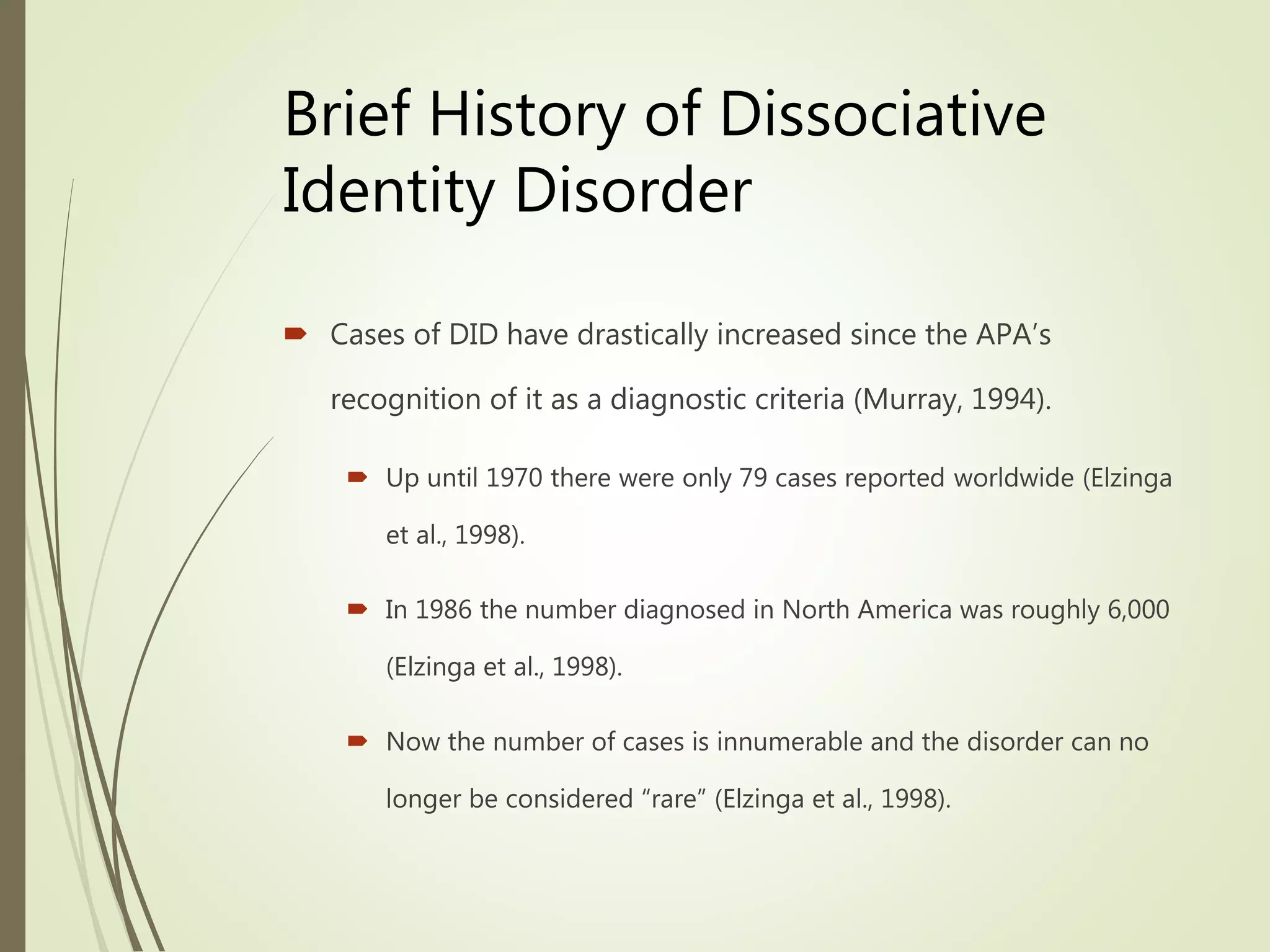 Dissociative Identity Disorder | PPTX | Brain and Nervous System ...
