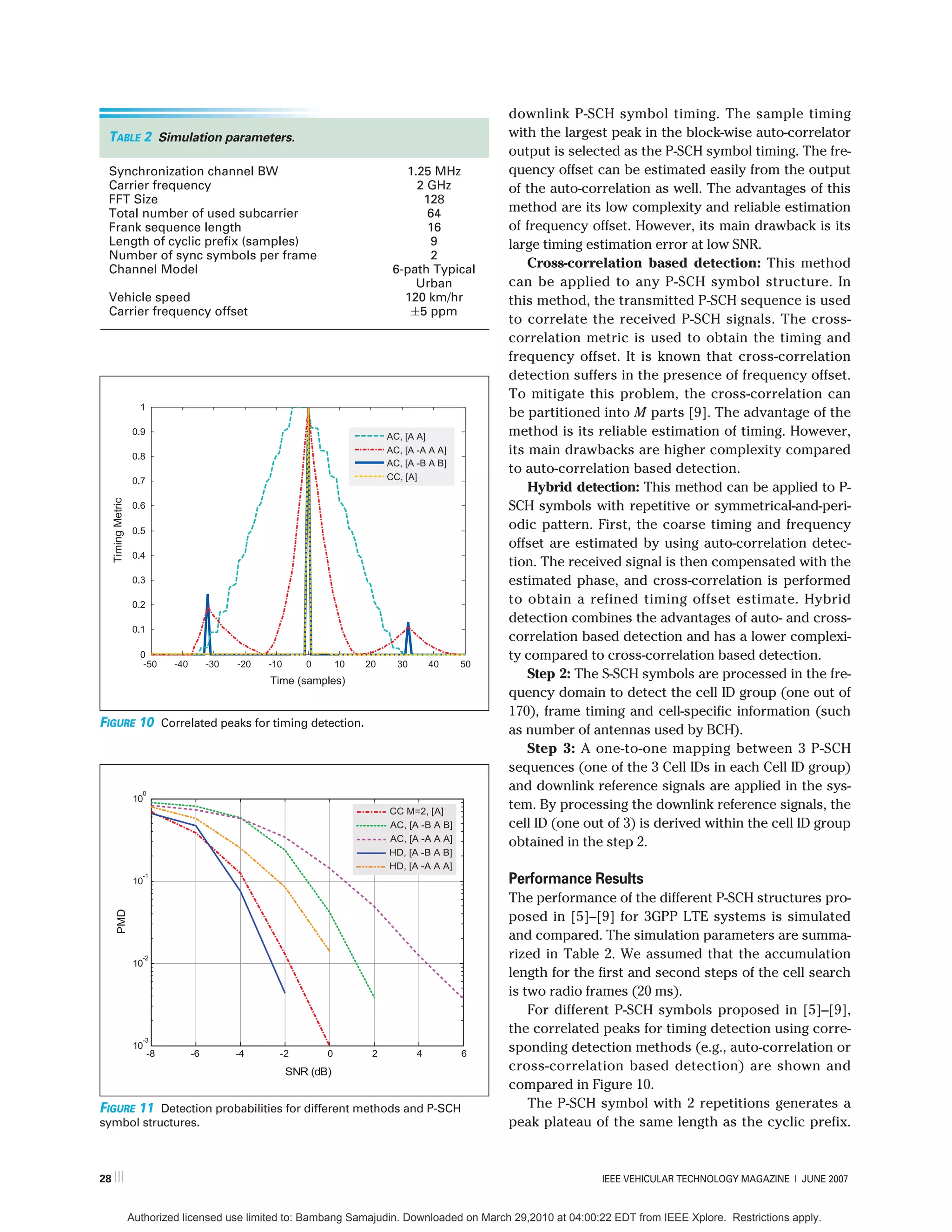 Cell Search Procedure in LTE | PDF