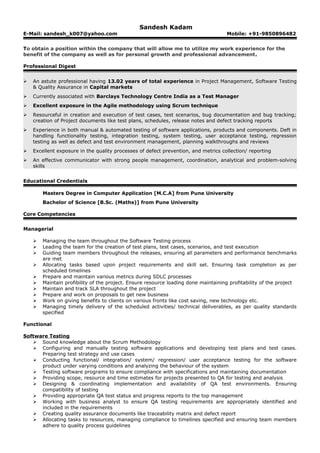 Sandesh_Resume | DOC