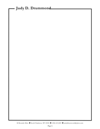 Judy's Resume 1 | DOCX