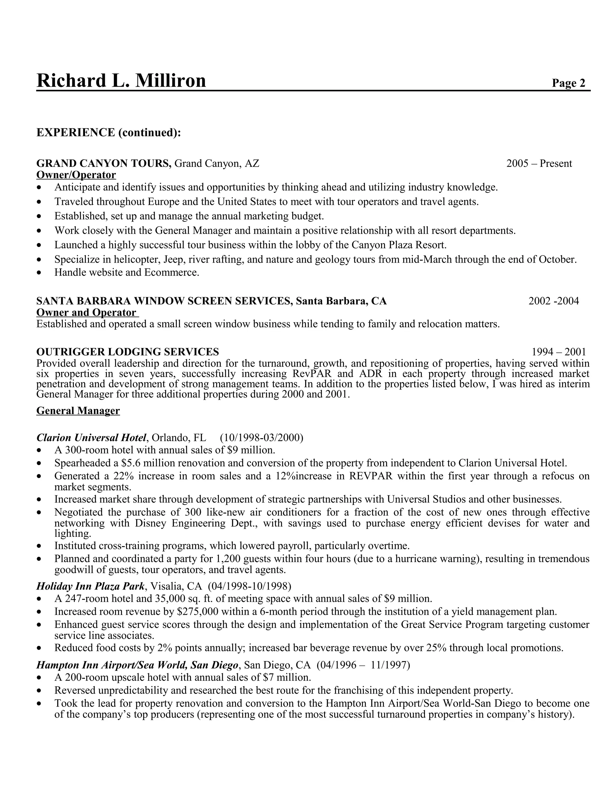 Milliron Richard - GM | DOC