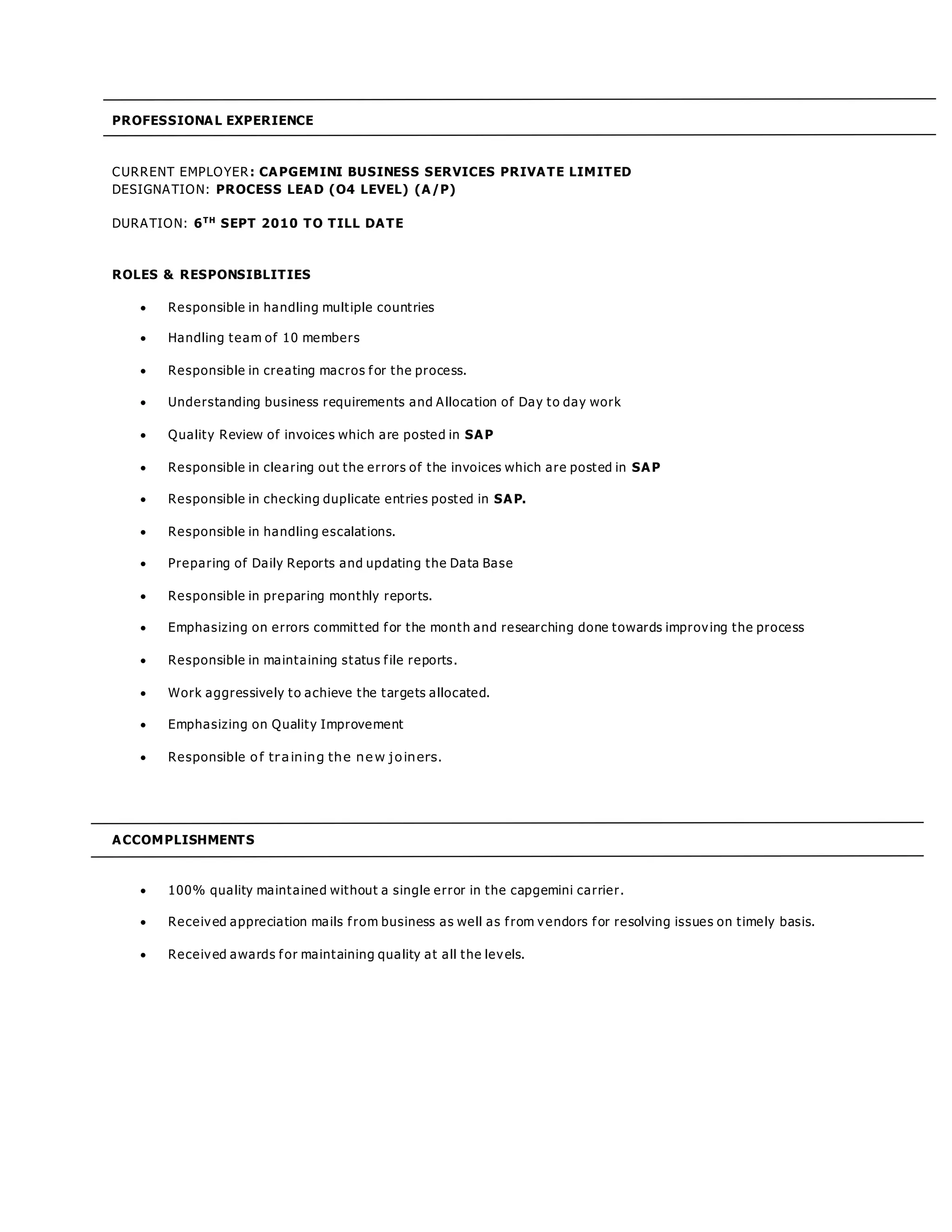 Vijay Resume latest | PDF