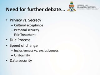 Transparency Initiatives in the Cayman Islands | PPT