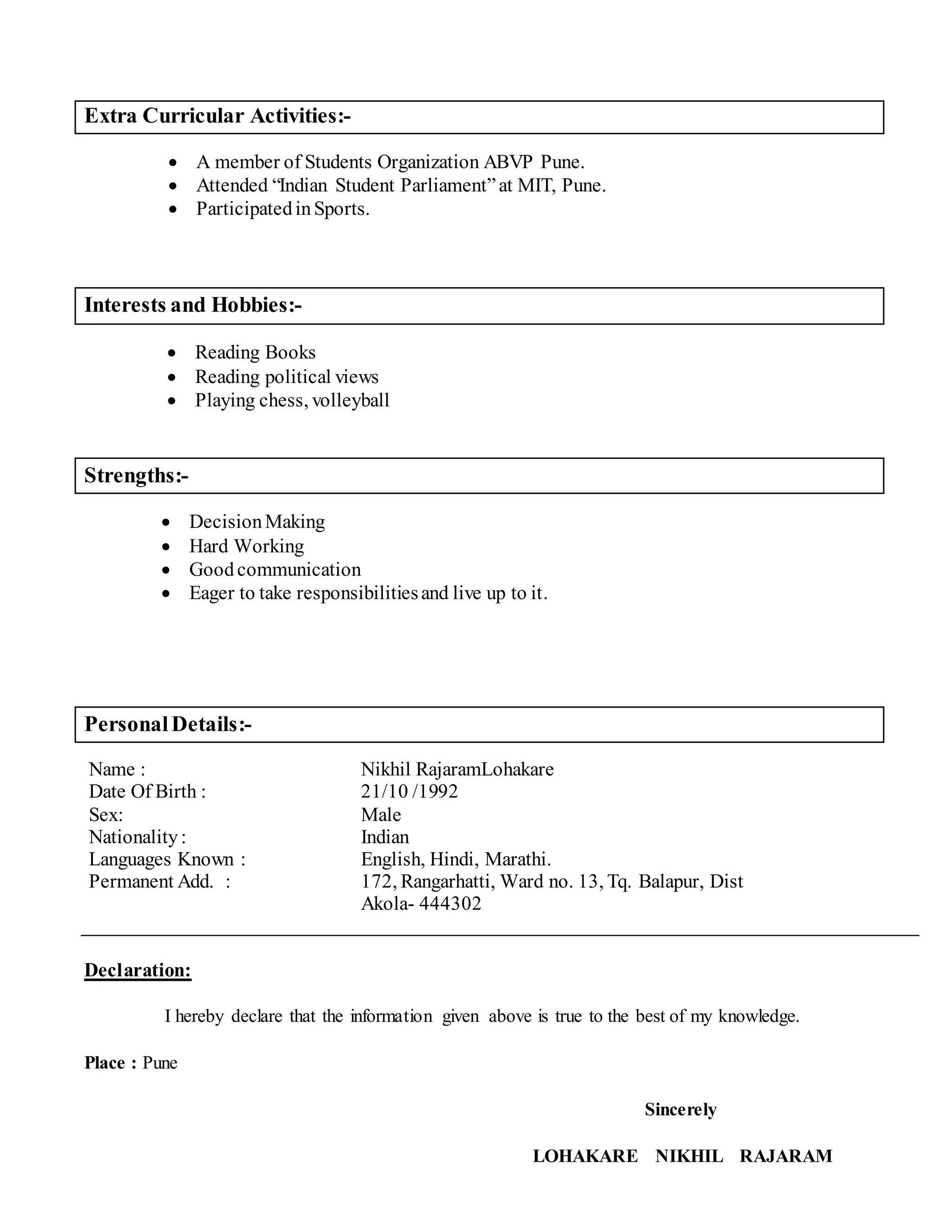 nikhil_Resume1 | PDF