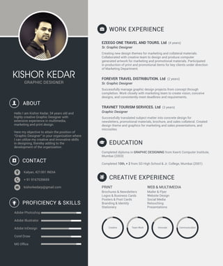 Kishor Kedar - Resume | PDF